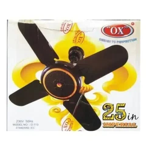 Originals Ox Ceiling Fan - 25" - 4 Short Blades | Konga Online Shopping