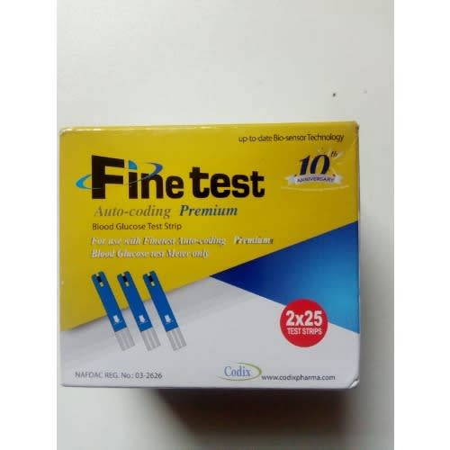 Fine test Auto-coding Blood Glucose Test Strip - 50pcs | 5370525 ...