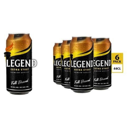 Legend Extra Stout Can Beer - 44cl X 6 | Konga Online Shopping
