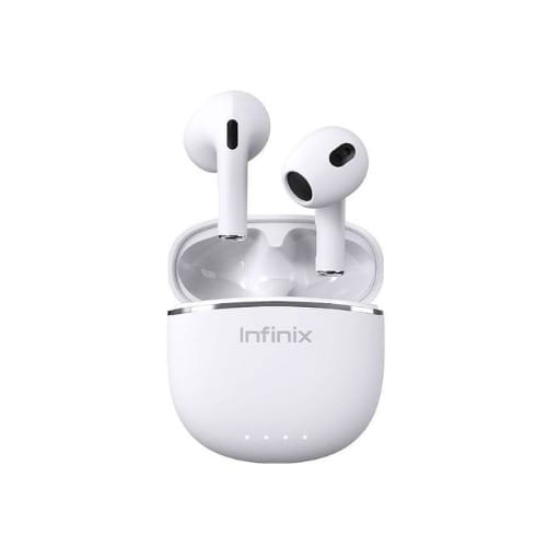 Infinix Buds Lite Xe23 Enc Wireless Earbuds Powerful Sound - White ...