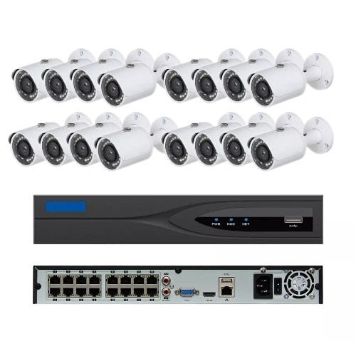 Sky Vision - 16 Channel Nvr Kit With 16 Ip Cameras System In 5 ...