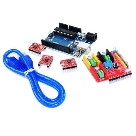 Arduino Cnc Shield V2 +3pcs A4988 + Uno R3 & Usb Cable 3d Printer ...