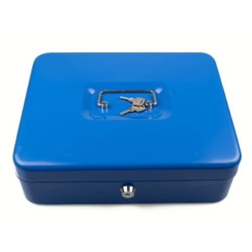 Cash Box With Key - 10" - Blue | 6411704 | Konga Online Shopping