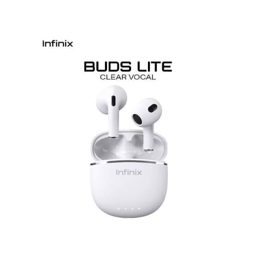 Infinix Buds Lite Xe23 Enc Wireless Earbuds Powerful Sound - White ...