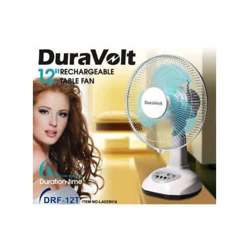 DuraVolt Table Type Rechargeable Fan Drf-12t -12'' | 5773535 | Konga ...