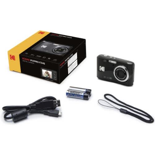 Kodak Pixpro Friendly Zoom Fz45-bk 16mp Digital Camera With 4x Optical Zoom 27mm Wide Ang ...
