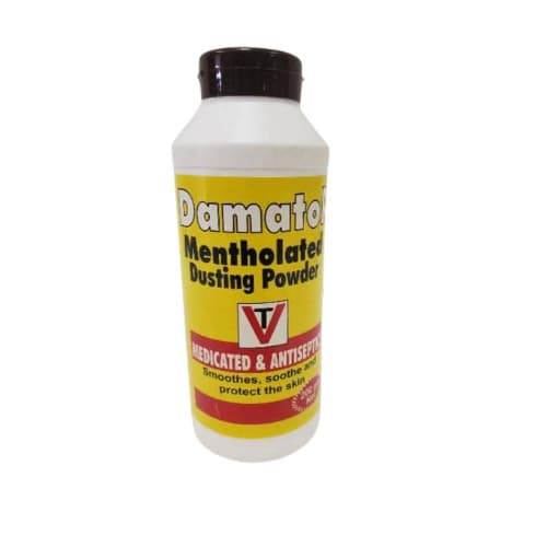 Damatol Mentholated Dusting Powder Medicated & Antiseptic - 200g X 1 ...