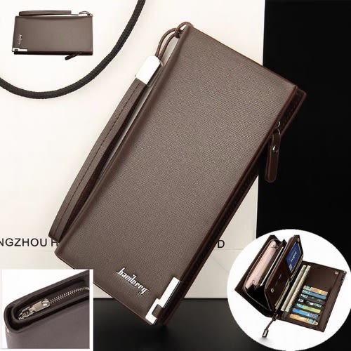 Classic Leather Men's Wallet With Hand Strap - Brown | Konga Online ...