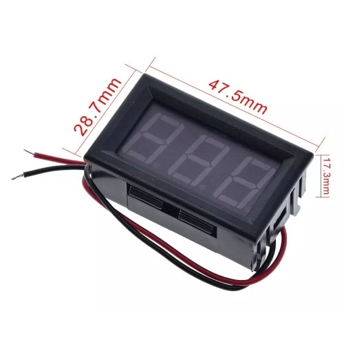 Arduino LED Mini Digital Voltmeter Display - 0-100V DC | 5352200 ...