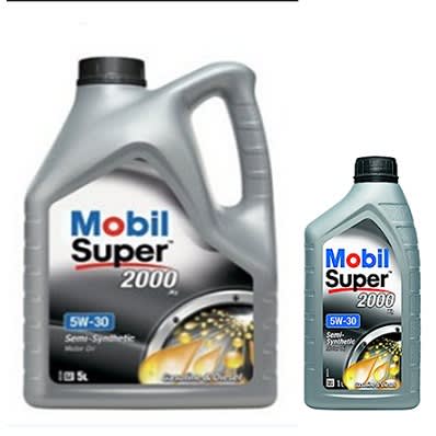 Mobil Super 2000 Semi-Synthetic Motor Oil 5W-30 - Combo Package ...