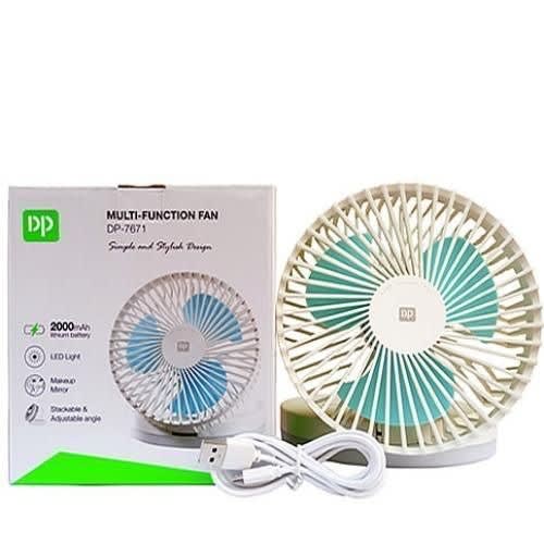 Dp- 7671 Multi-function Rechargeable Fan - 2000mAh | 5730538 | Konga ...