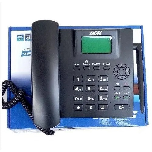 Ddk 995+ Gsm Fixed Wireless Phone With Dual Sim - Fm Radio - Mp3 ...