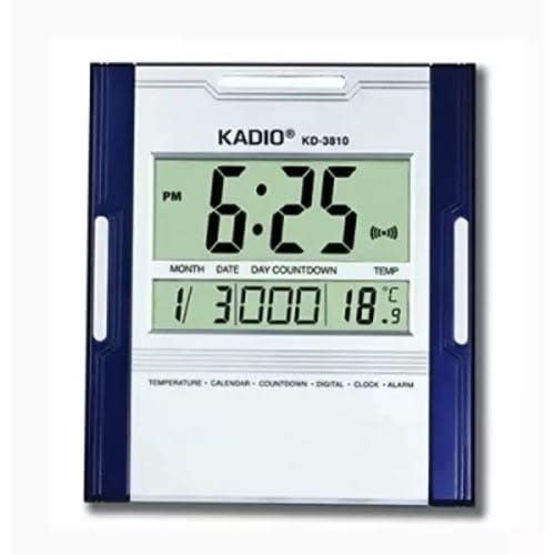 Kadio Digital Wall Clock With Thermometer | Konga Online Shopping