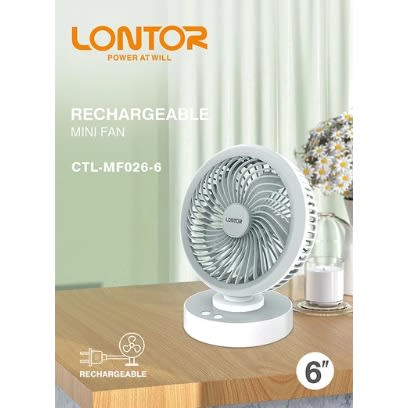 Lontor Rechargeable Table Fan Ctl-mf026-6 - 6" | 6496737 | Konga Online ...