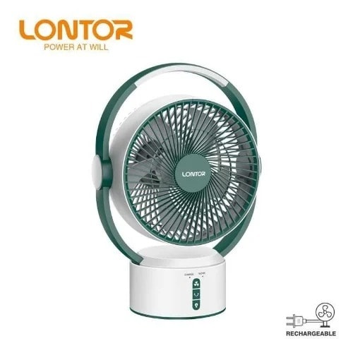 Lontor 9" Rechargeable Fan - Ctl-mf018-9 - 3600mAh | Konga Online Shopping