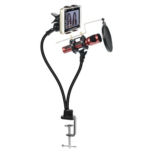 KH-24 Huake Desktop Phone Clip Holder And Mobile Microphone Live Stand ...