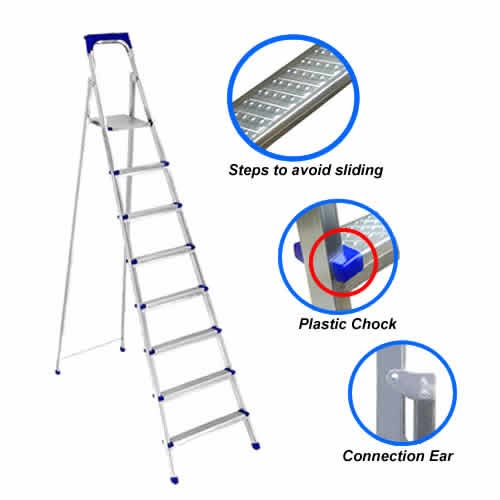 Atlas 8-Step Platform Step Ladder | Konga Online Shopping