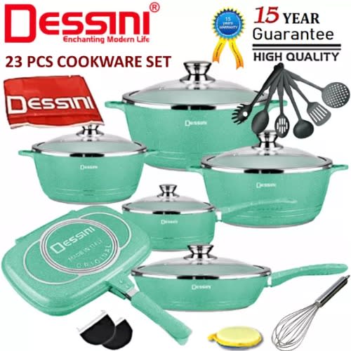 Dessini Nonstick Die-cast Cookware Set - 23pieces | Konga Online Shopping