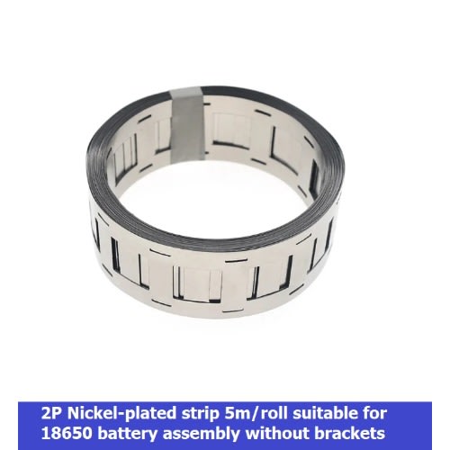 Lithium ion 18650 Battery Nickel-plated Connector 2P 0.15x18.5 ...