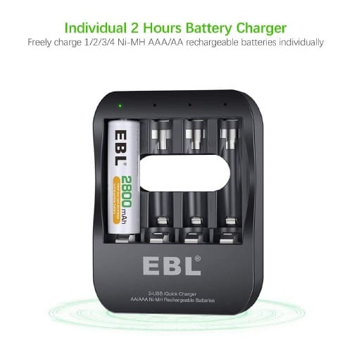 EBL Smart Dual Usb Charging Port 2 Hour Quick Charger With 2300mah ...