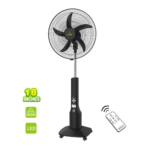 Iwin Rechargeable Solar Fan AC/DC - 18" - 240v | 6220837 | Konga Online ...