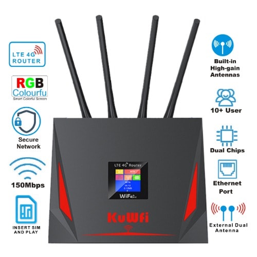 Kuwfi 4g Lte Wireless Router | 6278420 | Konga Online Shopping