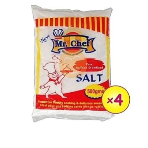 Mr Chef Salt - 500g X 4 Pcs | 6903146 | Konga Online Shopping