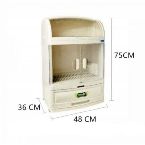 Dish Rack + Cover +Drainer & Drawer -3 Tier | 5009395 | Konga Online Shopping