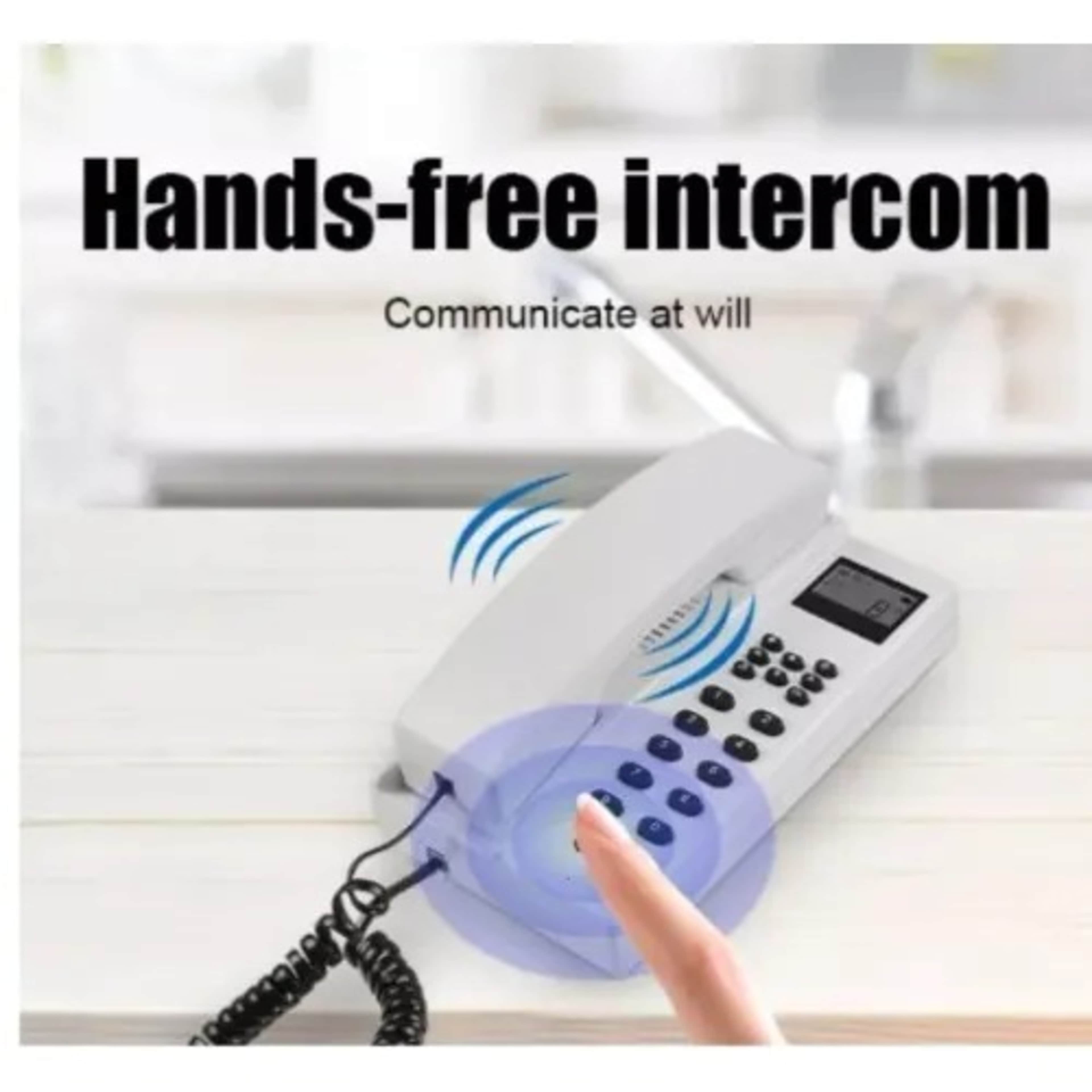 Sky Vision Wireless Intercom Phone With Display Screen- 20 Users ...