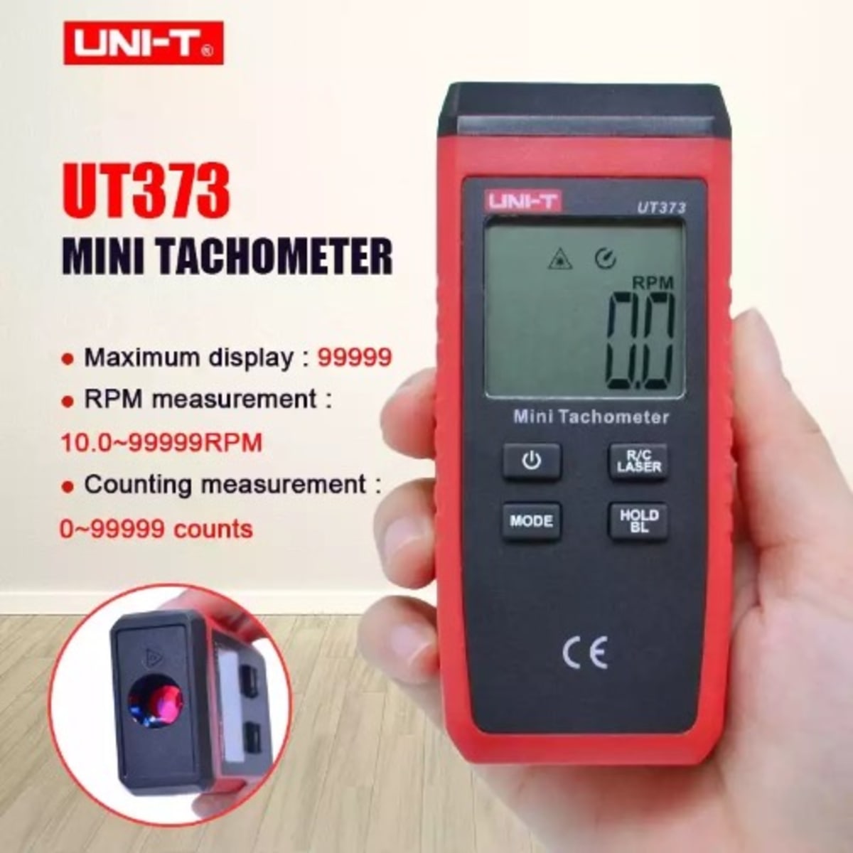 New Handheld Non-Contact Digital Tachometer Tach RPM Tester, 46% OFF