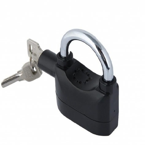 A2W Alarm Security Padlock - Black | Konga Online Shopping