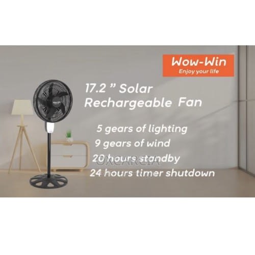 Wow Win Rechargeable Standing Fan 17.2 Inches | Konga Online Shopping