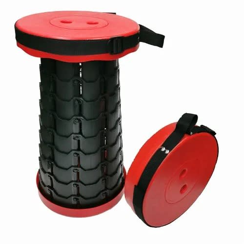 Retractable Stool – Lightweight And Sturdy - Red | Konga Online Shopping