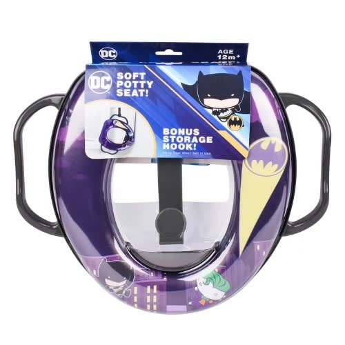 DC Comics Batman Soft Potty Training Seat With Storage Hook & Handles ...