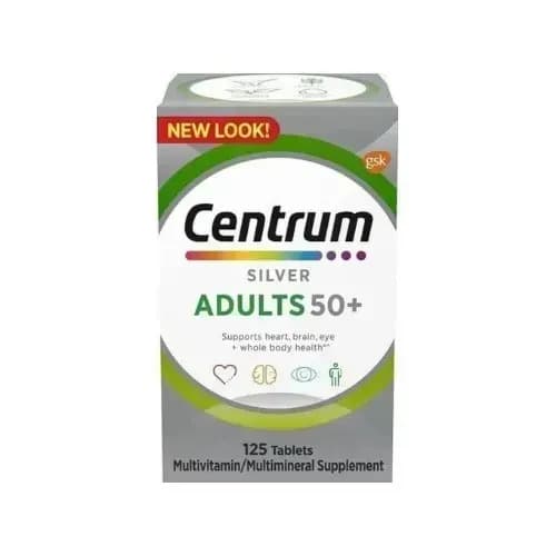 Centrum Silver Multivitamin For Adults 50 Plus & Mineral - 125 Tablets ...