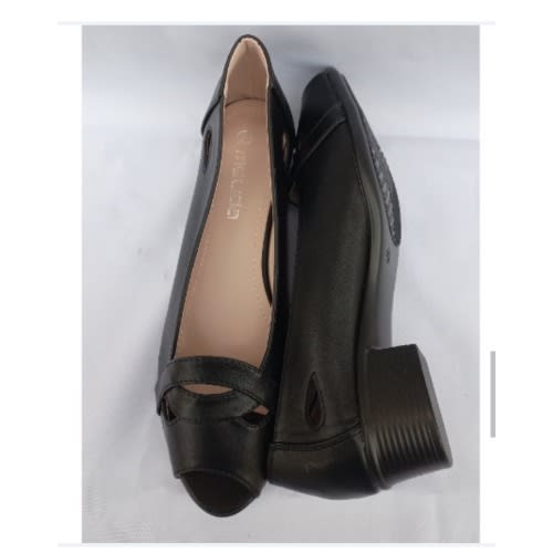 Mid Heel Open Toes Women Shoe - Black | Konga Online Shopping