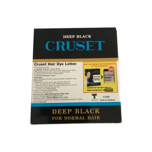 Cruset Deep Black Hair Dye Lotion -28ml- 2packs | Konga Online Shopping