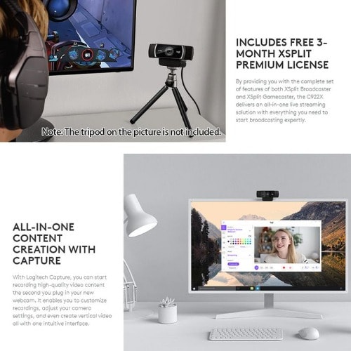 Logitech C922 1080p Pro Stream Webcam | Konga Online Shopping