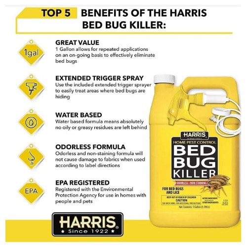 Harris Bed Bug Killer - Ready To Use Spray - G 3.785l | Konga Online ...