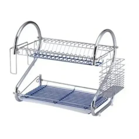 Stainless Steel Plate Rack - 2 Layers | Konga Online Shopping