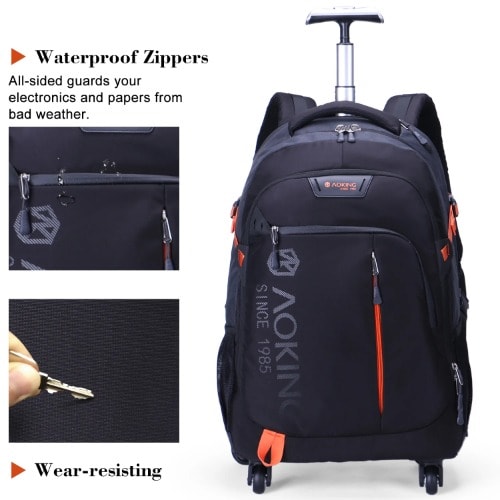 Aoking Waterproof Wheeled Luggage Backpack | Konga Online Shopping
