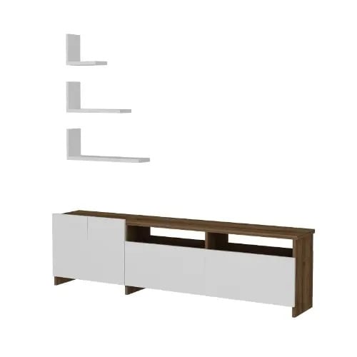 Walnut Tv Stand - White | Konga Online Shopping