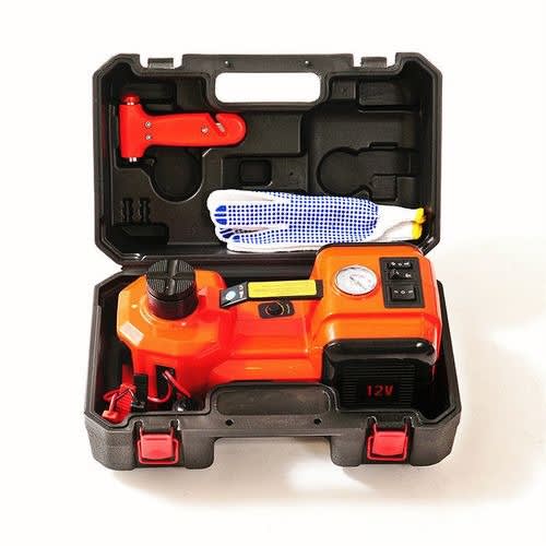 Effective 3 In1 Auto Electric Hydraulic Floor Jack - Tire Inflator Pump ...