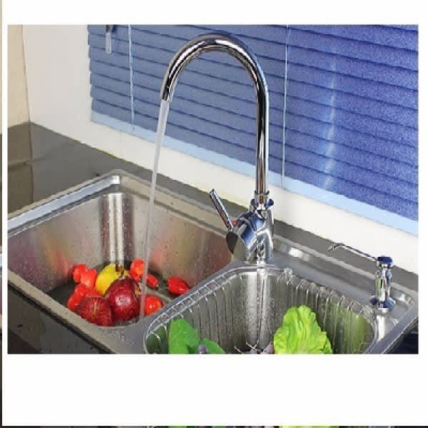 Chrome Copper Single Lever Kitchen Mixer Tap | Konga Online Shopping