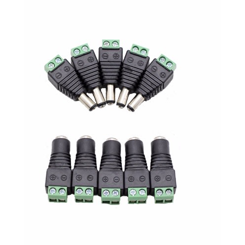 Comaat 10 Pairs CCTV Camera Quick Male/Female Connectors - DC Power ...