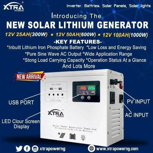 Xtrapower Solar Generator 300watts | Konga Online Shopping