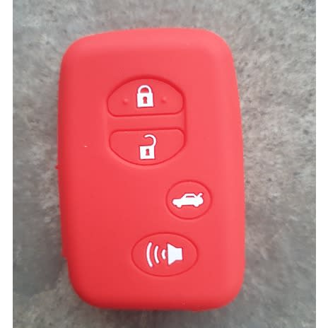 Toyota Remote Key Cover - 4pin - Silicone - Red | Konga Online Shopping