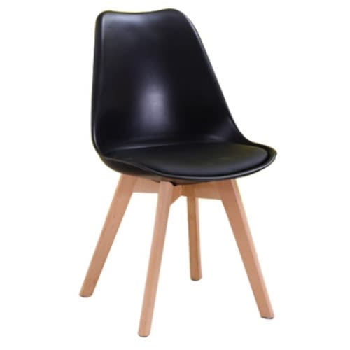 Strong Wooden Leg Dinning Chair - Black | Konga Online Shopping
