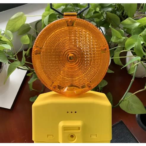 Solar Led Safety Traffic Signal Flash Lamp - Yellow | Konga Online Shopping