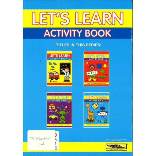 Alligator Books Let's Learn - Activity Book, Blue | Konga Online Shopping
